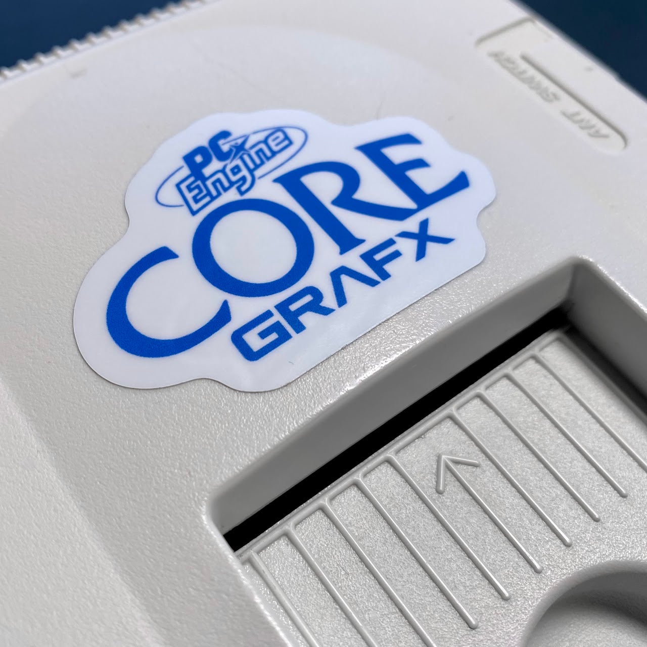 Core Grafx White Vinyl Sticker (blue) | GrafxGear